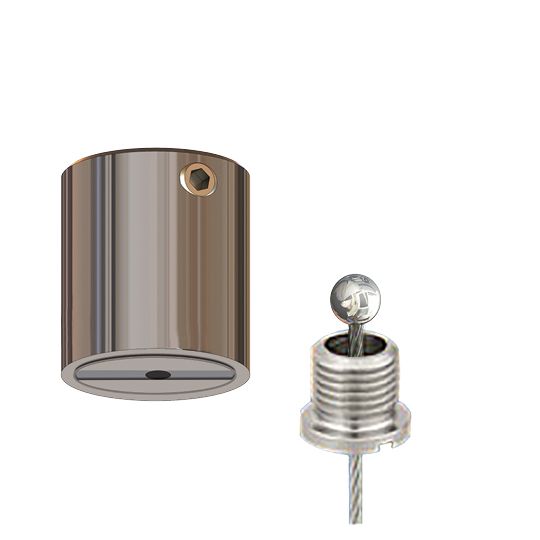 KIT DE 2 AIMANTS PLAFOND POUR CABLE